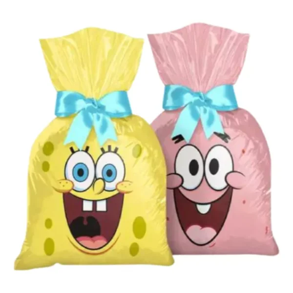 Sacola Plástica Bob Esponja 14,5x25cm 08 Unidades - Loja Damico ...