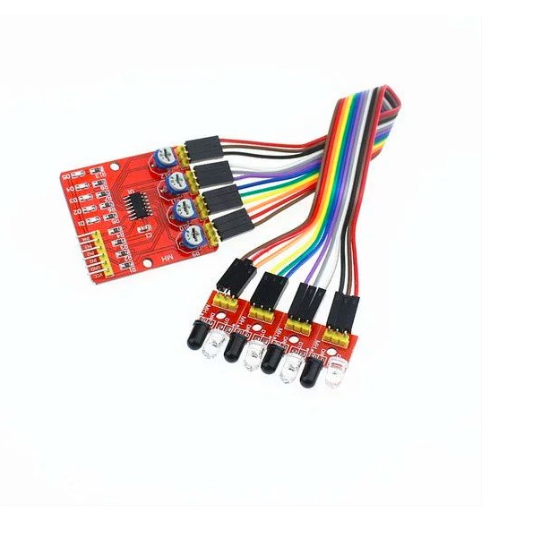 Módulo Seguidor de Linha com 4 Sensores Infravermelho para Robô ...