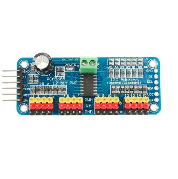 Módulo PWM PCA9685 I2C 16 Canais para Servo - Fermarc - Robótica