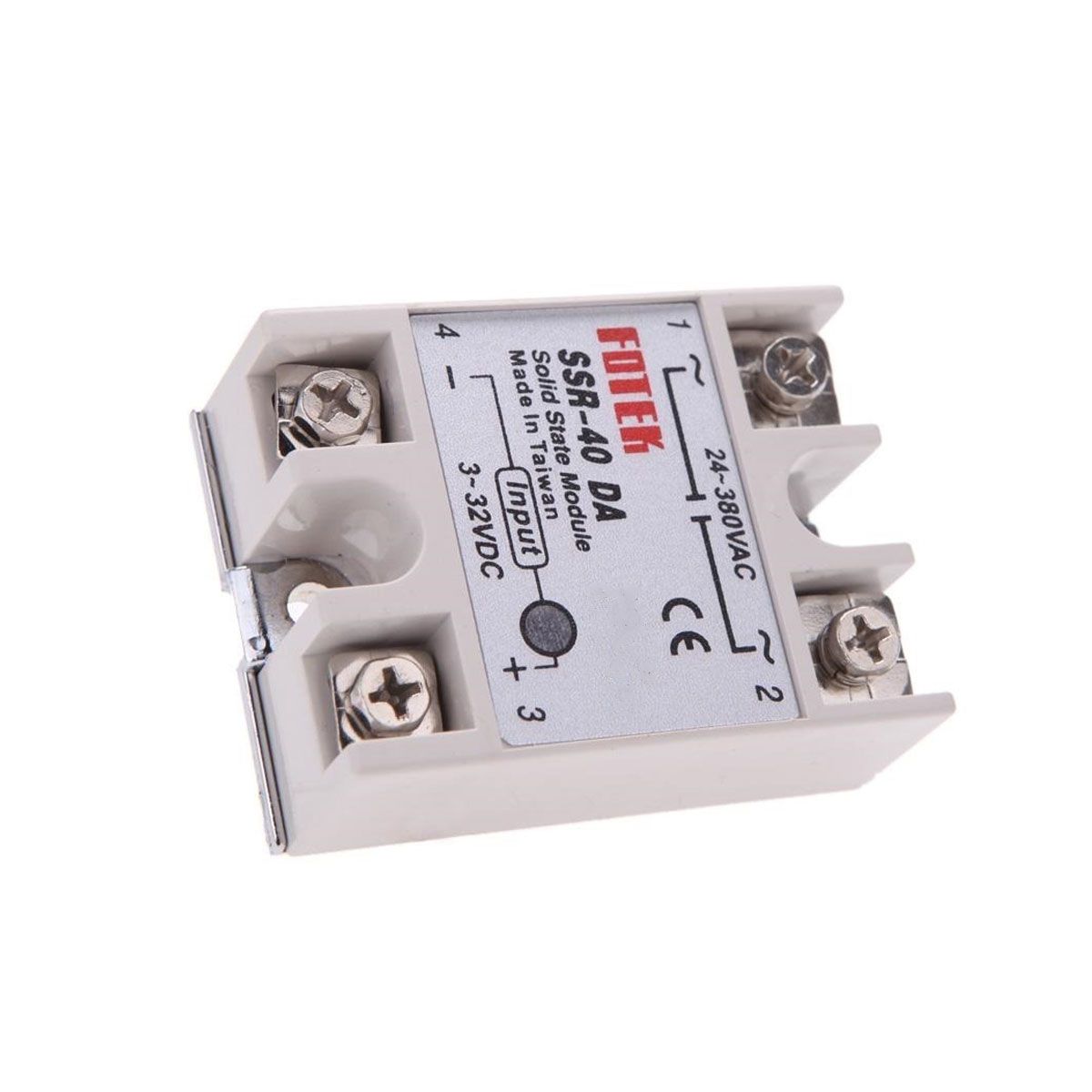 Relé de Estado Sólido Fotek SSR 40DA 250V 3-32V - Fermarc - Robótica