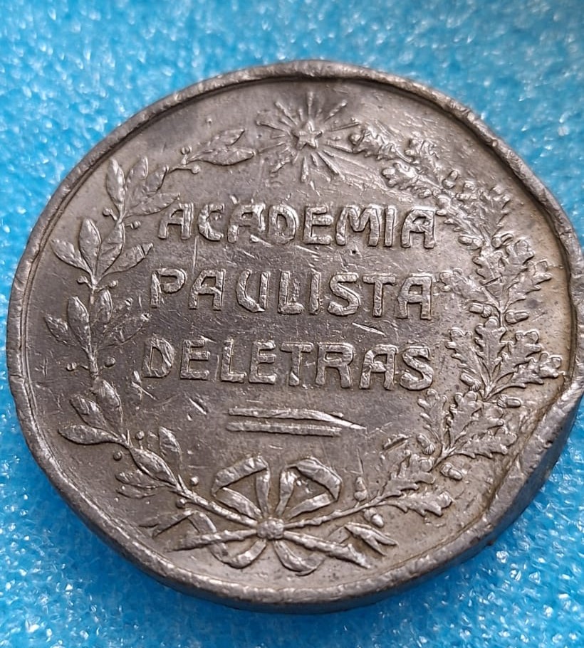 MEDALHA - ACADEMIA PAULISTA DE LETRAS - EM CHUMBO - Pira Numismática ...