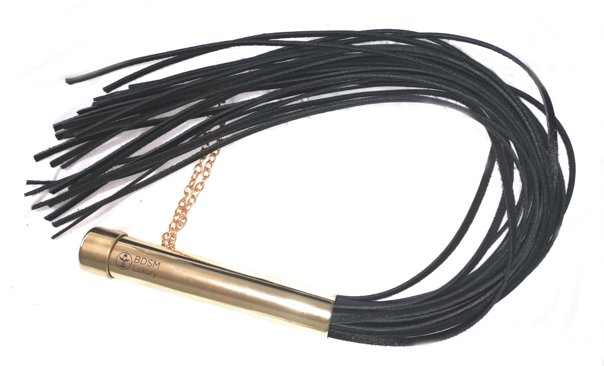 Flogger Dourado em Couro | BDSM Luxury - Intensifique Suas Sessões ...