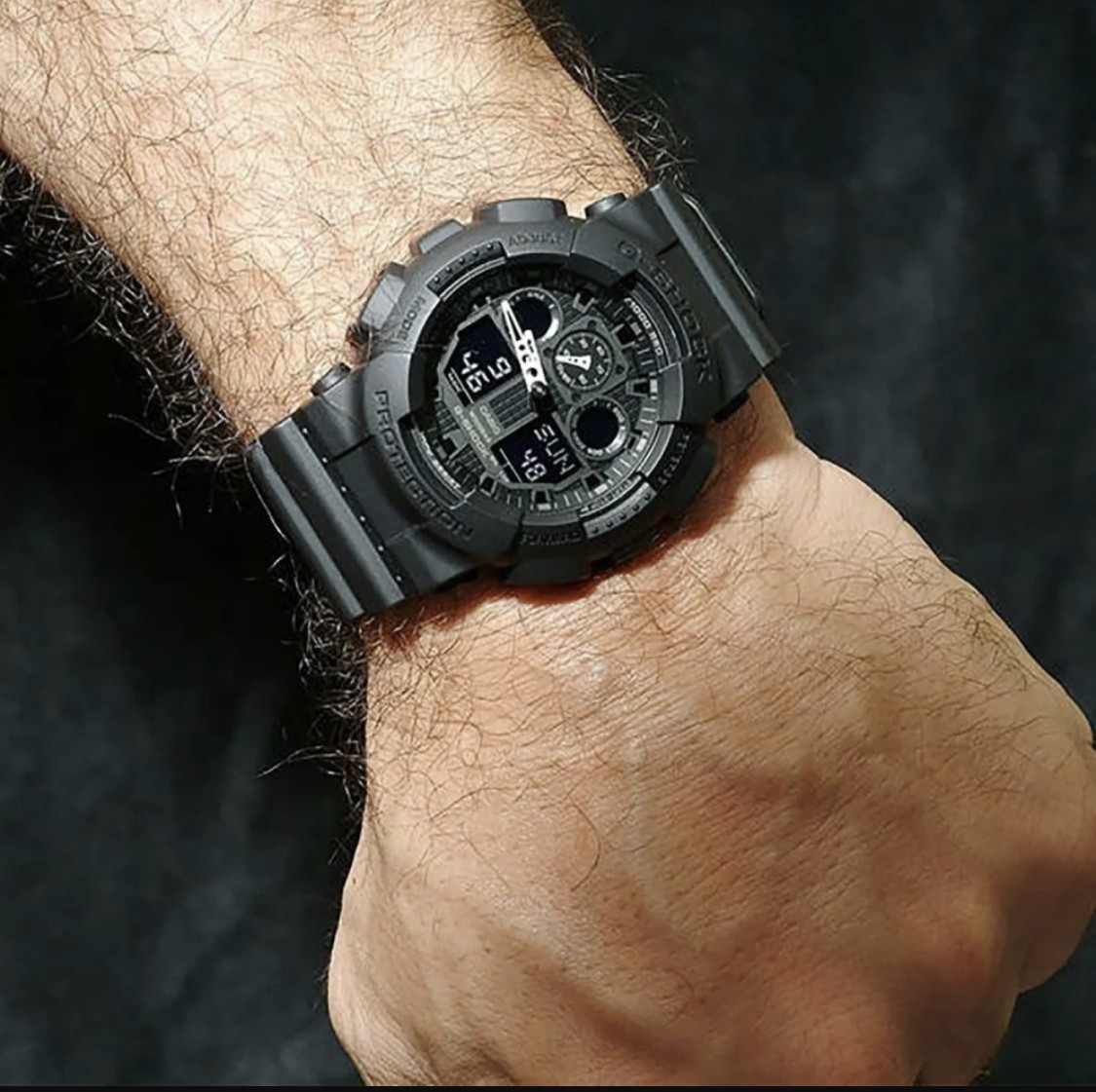 Relógio G-SHOCK Anadigi GA-100-1A1DR Força e Estilo - GMT-3 Loja