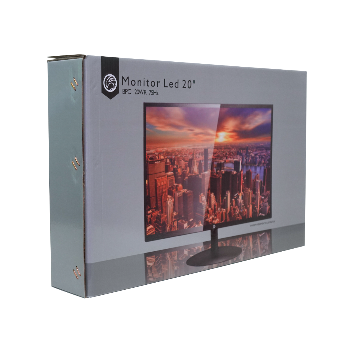 MONITOR LED 20 BRAZILPC 20WR 75Hz PRETO BASE REDONDA WIDESCREEN VESA ...