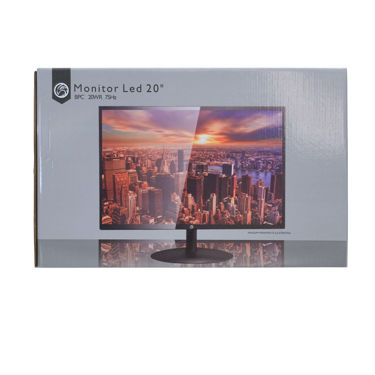 MONITOR LED 20 BRAZILPC 20WR 75Hz PRETO BASE REDONDA WIDESCREEN VESA ...