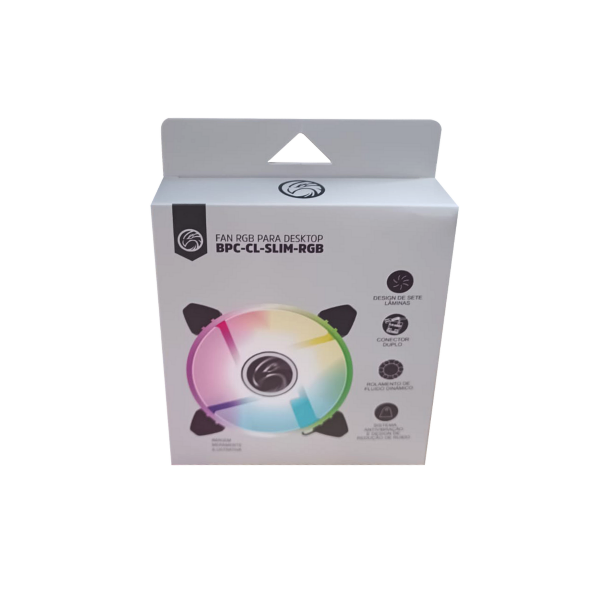 FAN RGB PARA GABINETE 12X12CM BRAZILPC BPC-CL-SLIM-RGB COM LED CENTRAL ...