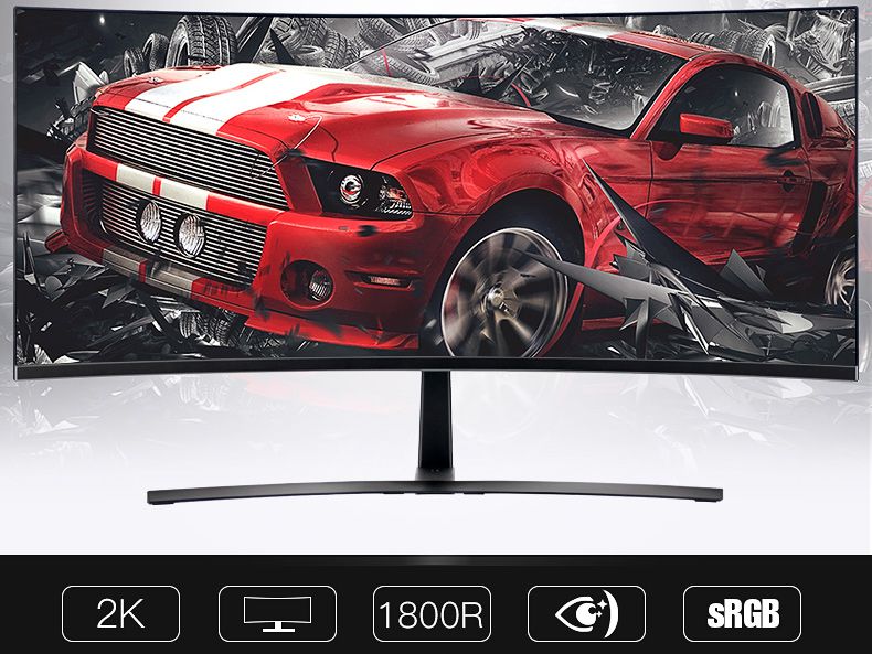 MONITOR LED 35" ULTRAWIDE CURVO 35BP3503HXC PRETO FULL HD - Brazil PC