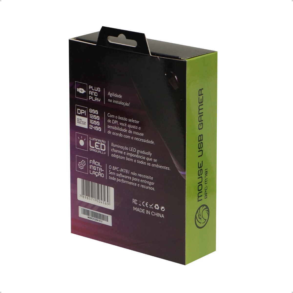 MOUSE USB GAMER BPC-M781 - Brazil PC