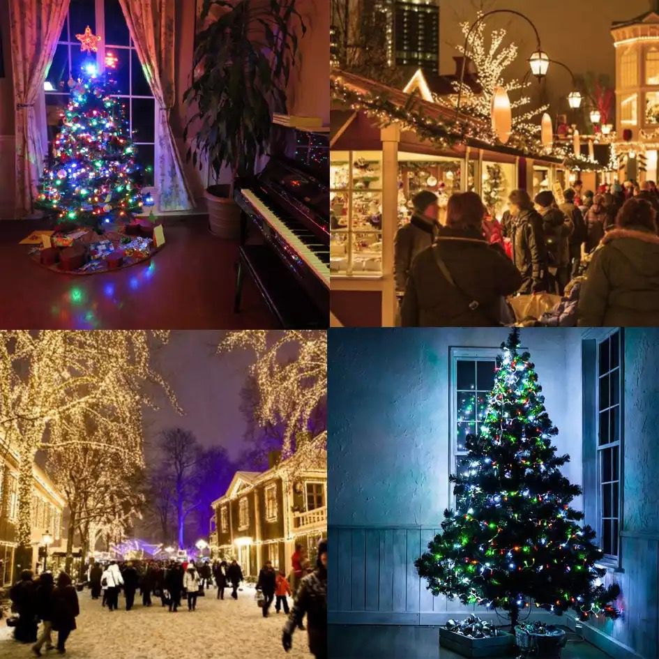 Pisca Pisca LED Natal 100 Lampadas Transparente 8 Efeitos 10 Metros ...