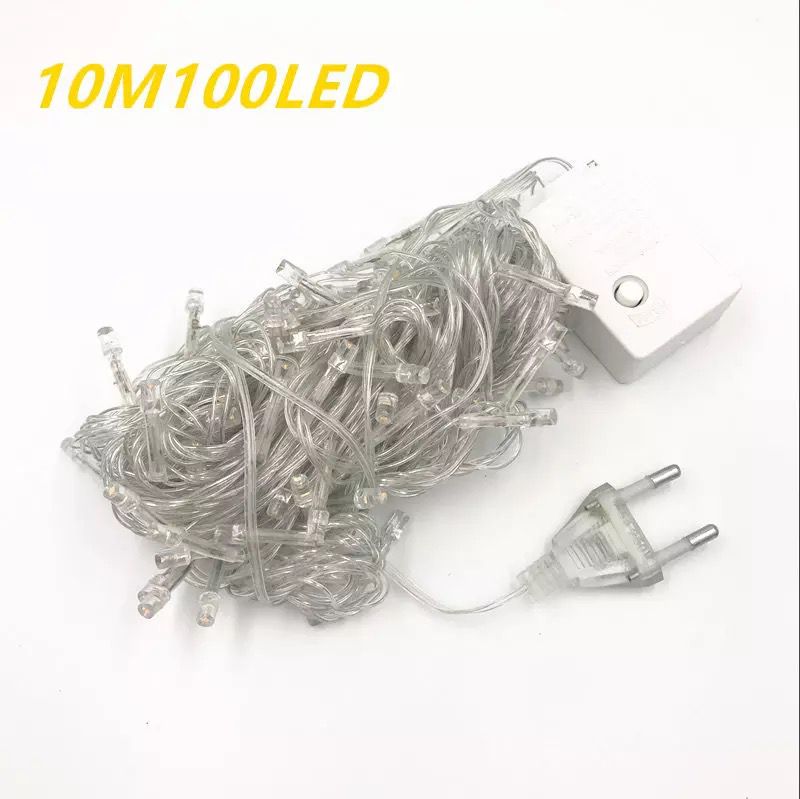 Pisca Pisca LED Natal 100 Lampadas Transparente 8 Efeitos 10 Metros ...