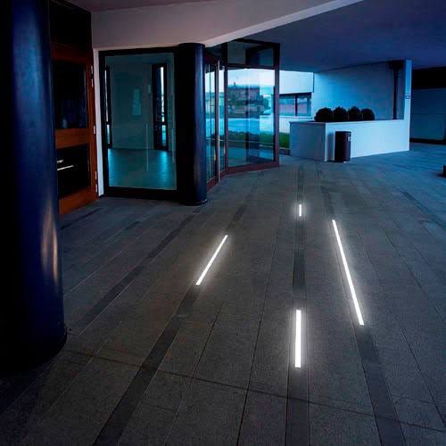 Perfil Fita LED Piso Solo 2 Metros 22x26mm Alumínio Difusor Fosco IP65 ...
