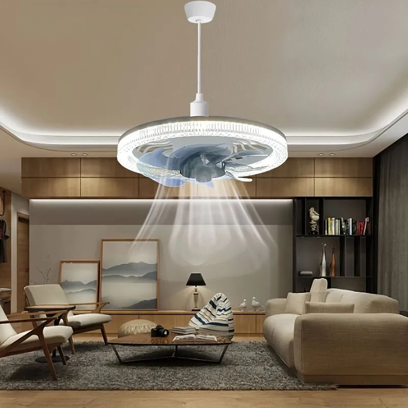 Lustre Ventilador Pendente Multicor E27 Controle Remoto Bivolt - Planet ...