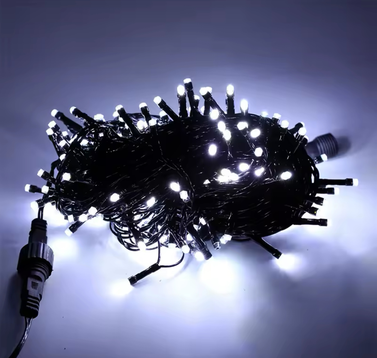 Pisca LED Natal Strobo 100 Lâmpadas IP44 10 Metros Branco Frio 220V ...