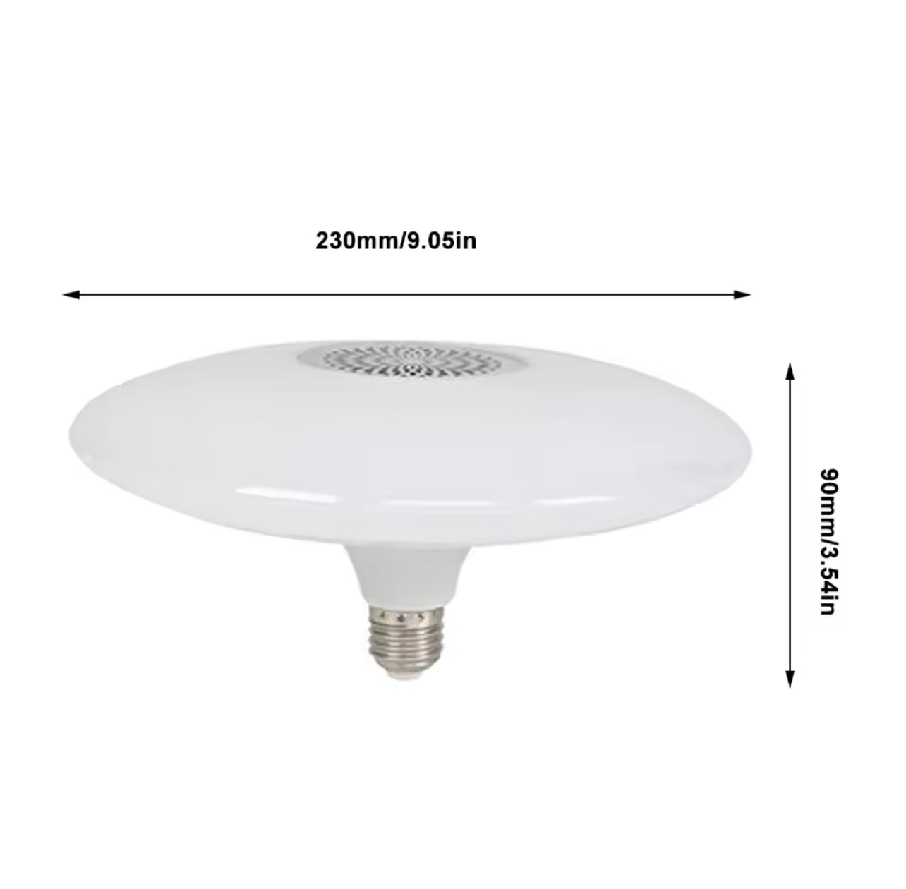 Lampada LED 24W UFO E27 RGBW Musical Bluetooth Alto Falante Bivolt ...
