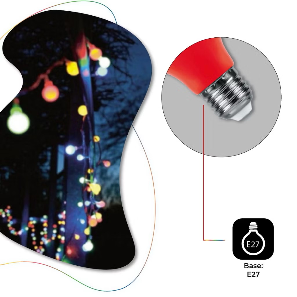 Lâmpada LED 7W Bulbo Color A60 Rosa E27 Bivolt - Planet Iluminação e ...