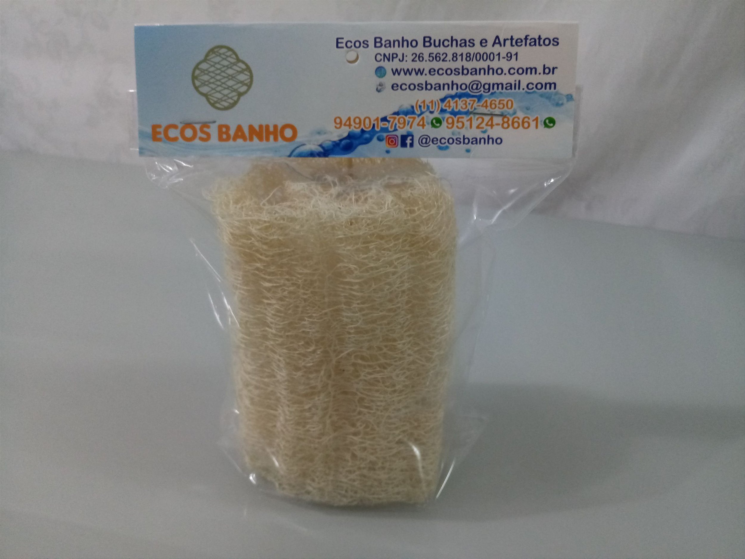 Bucha vegetal pedaço Ecos Banho - Ecos Banho Buchas e Esponjas