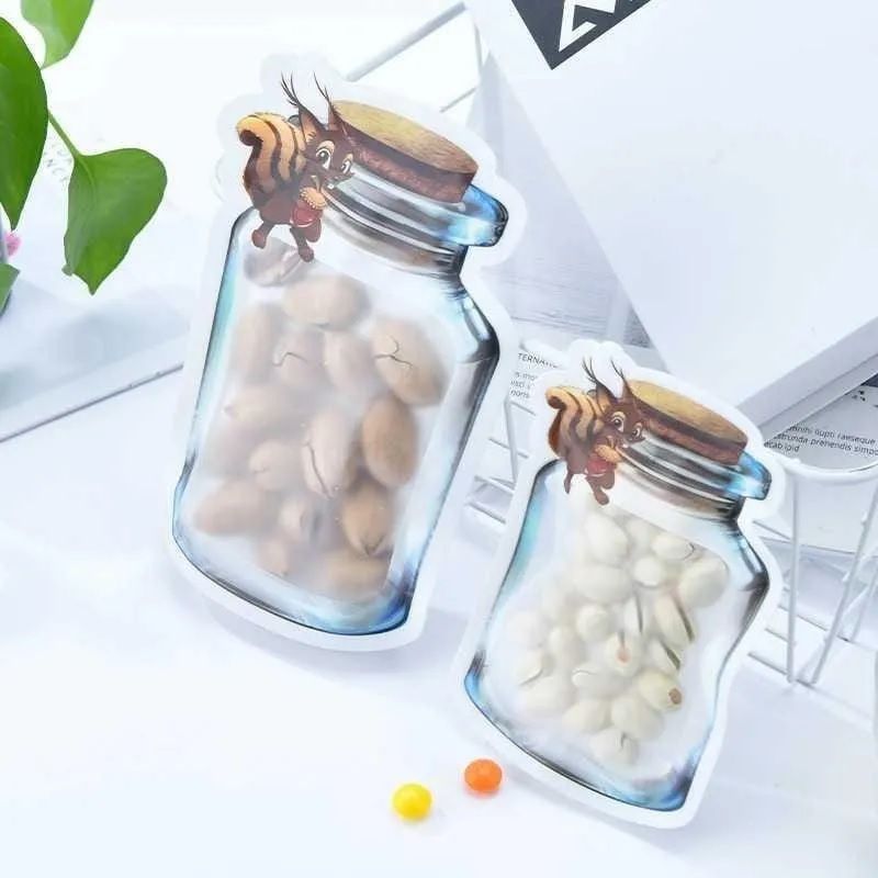 Kit 3 Sacos Herméticos Zip Lock Embalagem Reutilizáveis Esquilo - Loja ...