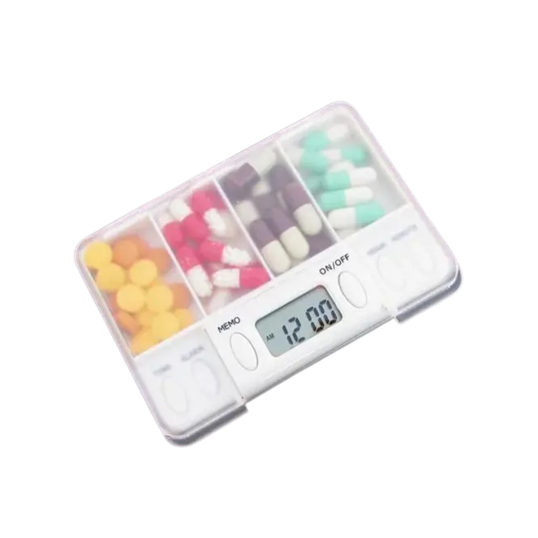 Porta Comprimido Cápsulas E Remédios Digital Com 4 Alarmes - Loja ...