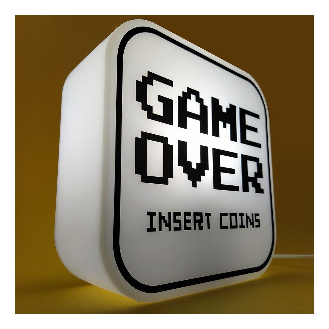 Luminária Abajur Game Over - Gamer Geek Mesa Parede Decorfun - Loja ...