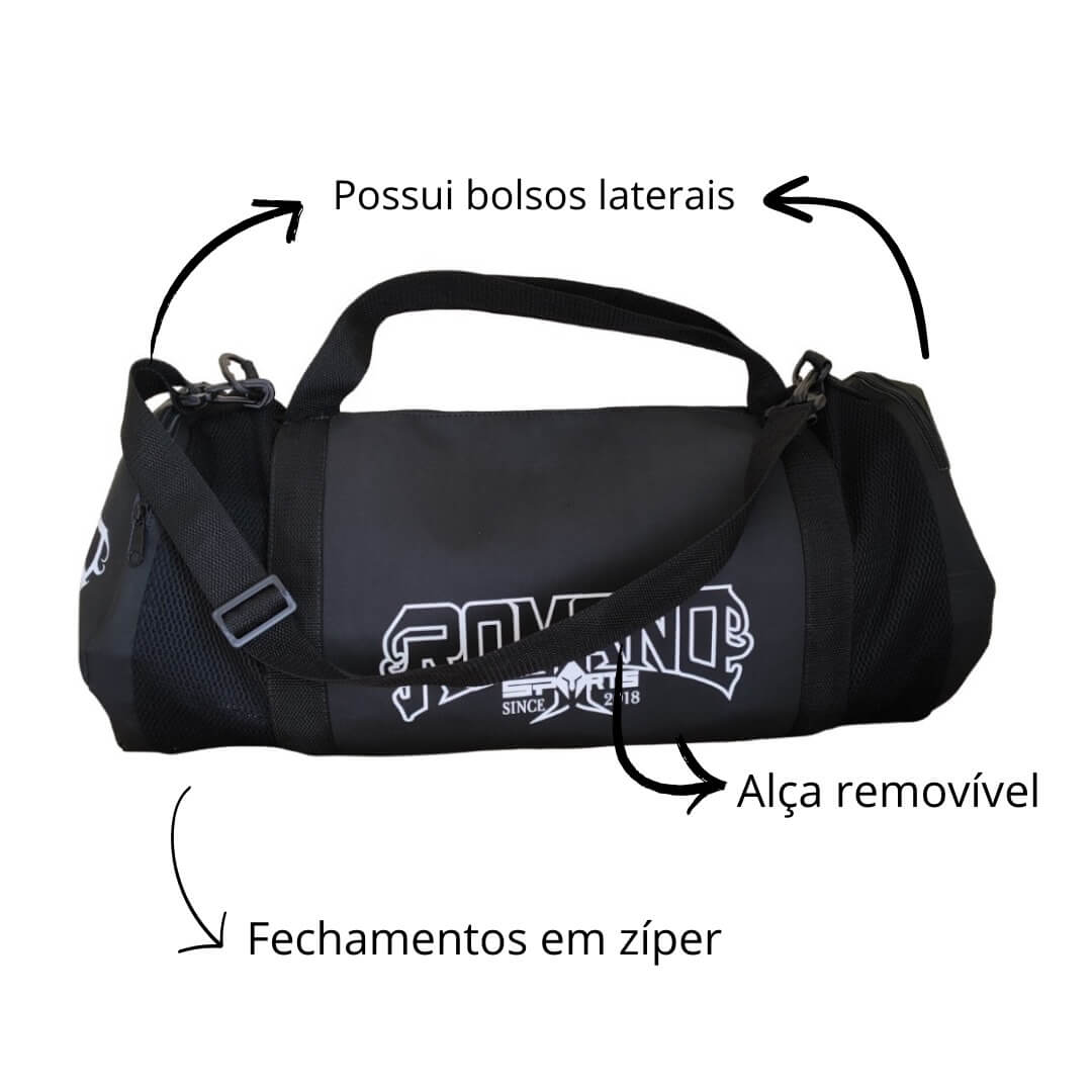 Bolsa de Treino Romano Sports | Espaçosa, Resistente e Versátil ...