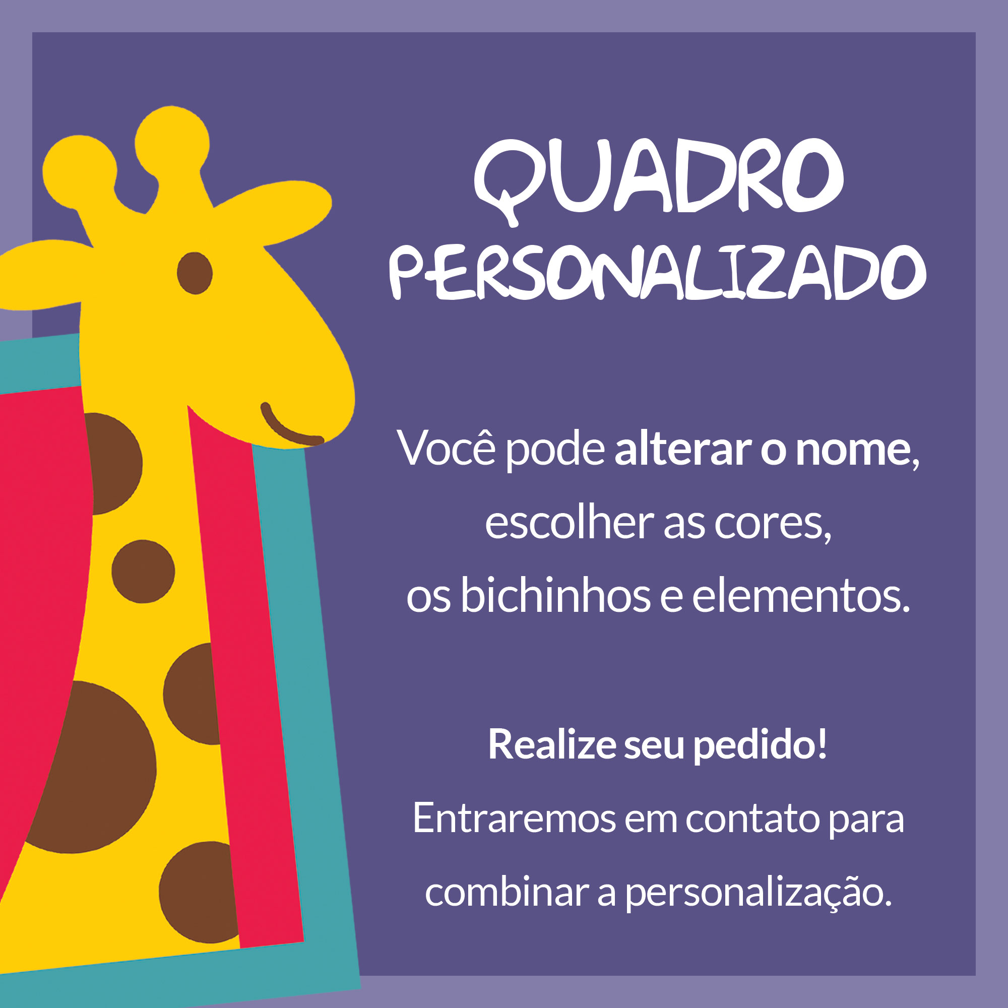Quadro personalizado com nome Mathias - Decor Quadros - Bebê e Infantil