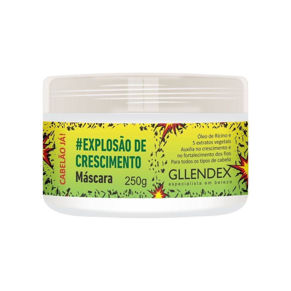 Máscara Cabelão Já Explosão De Crescimento 250G Gllendex - Sansei ...
