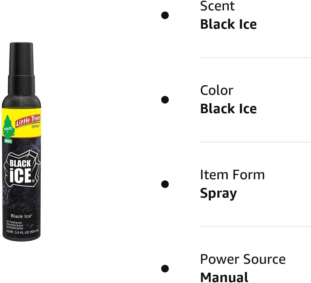 Little Trees Black Ice em Spray, Aromatizador - Little Tree - Aromatizantes