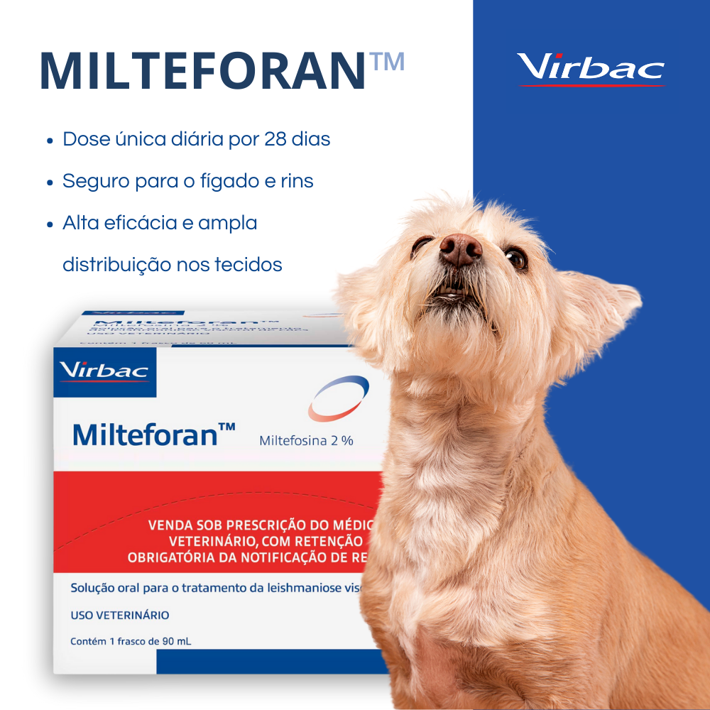 Milteforan Virbac 90 ml Original - Prime Vet | Medicamentos e Produtos ...