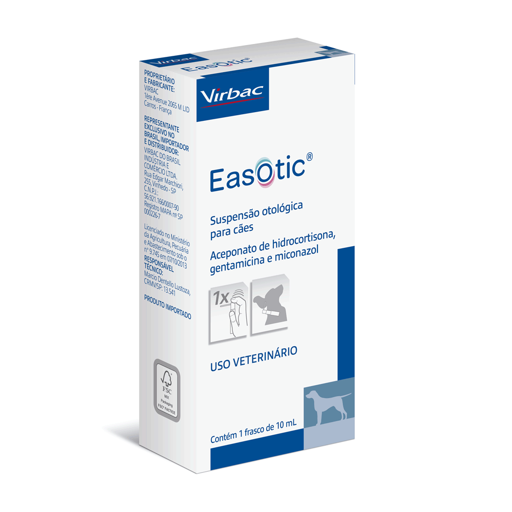 EasOtic Suspensão Otológica para Cães 10 ml - PrimeVet | Medicamentos e ...