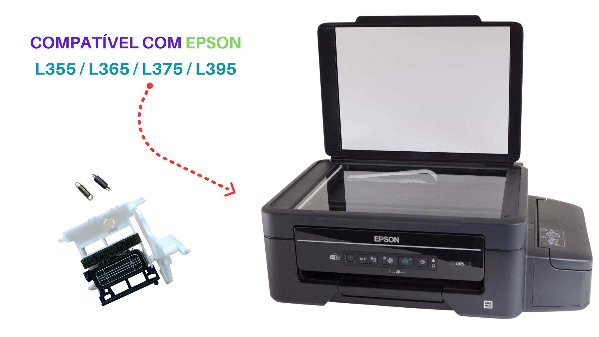 IT DE LIMPEZA EPSON L355 L375 L395 L380 - lojaimprexcopy.com.br