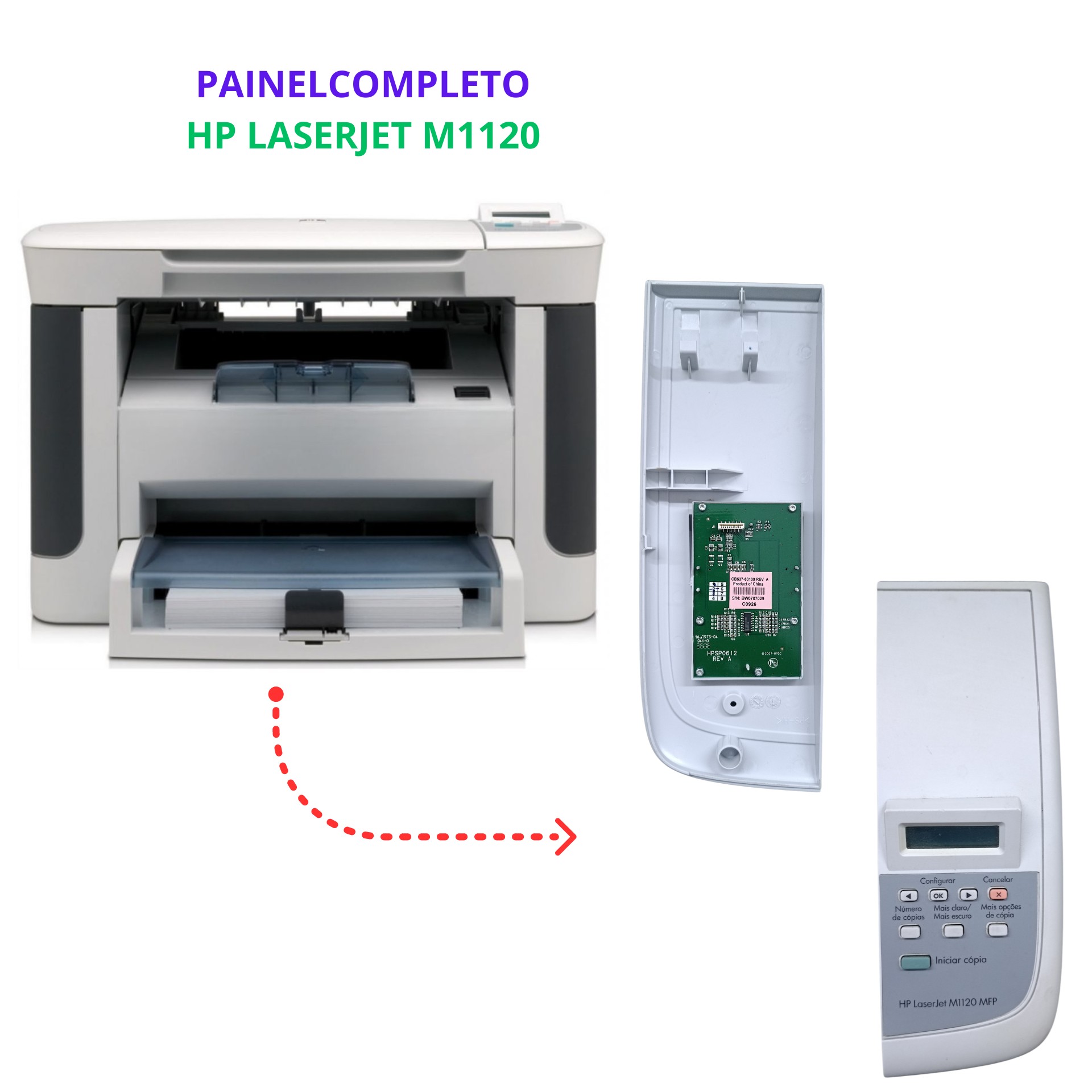PAINEL HP LASERJET M1120 I SEMINOVO - lojaimprexcopy.com.br