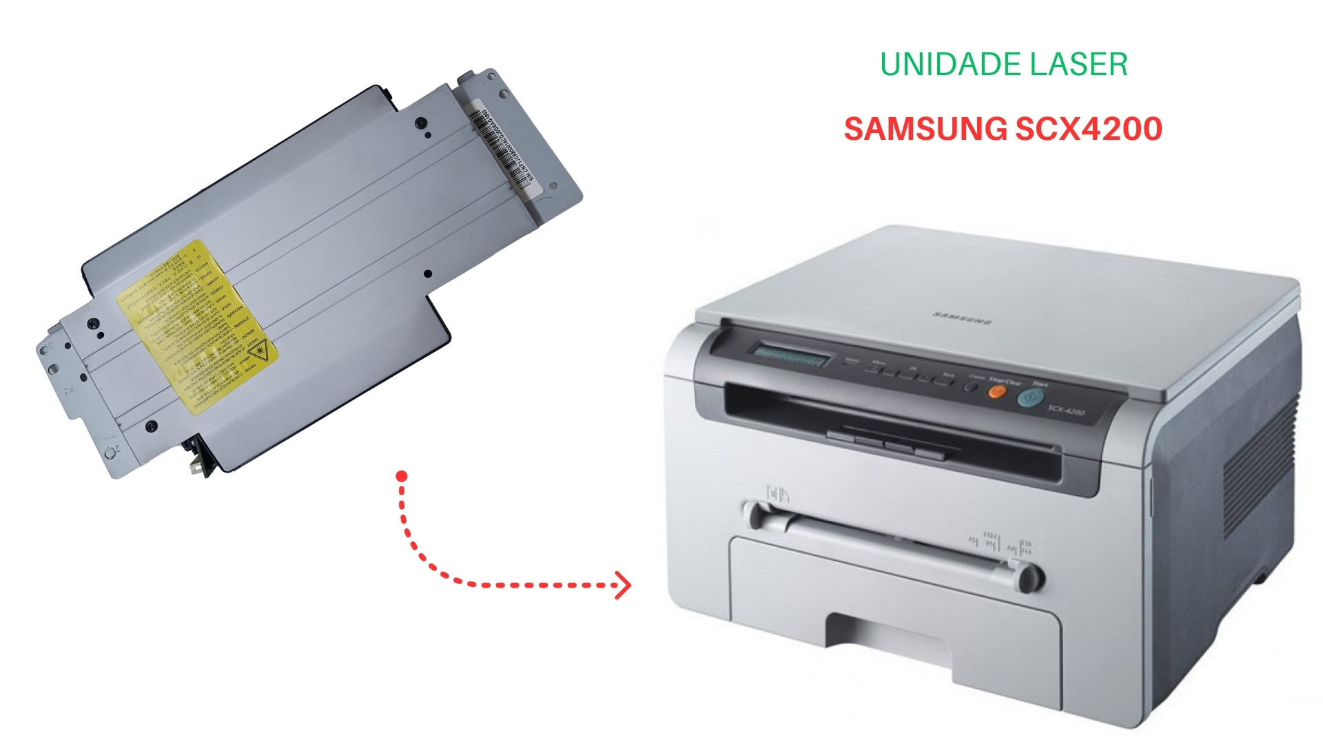 UNIDADE LASER SAMSUNG SCX4200 - SEMINOVO - lojaimprexcopy.com.br