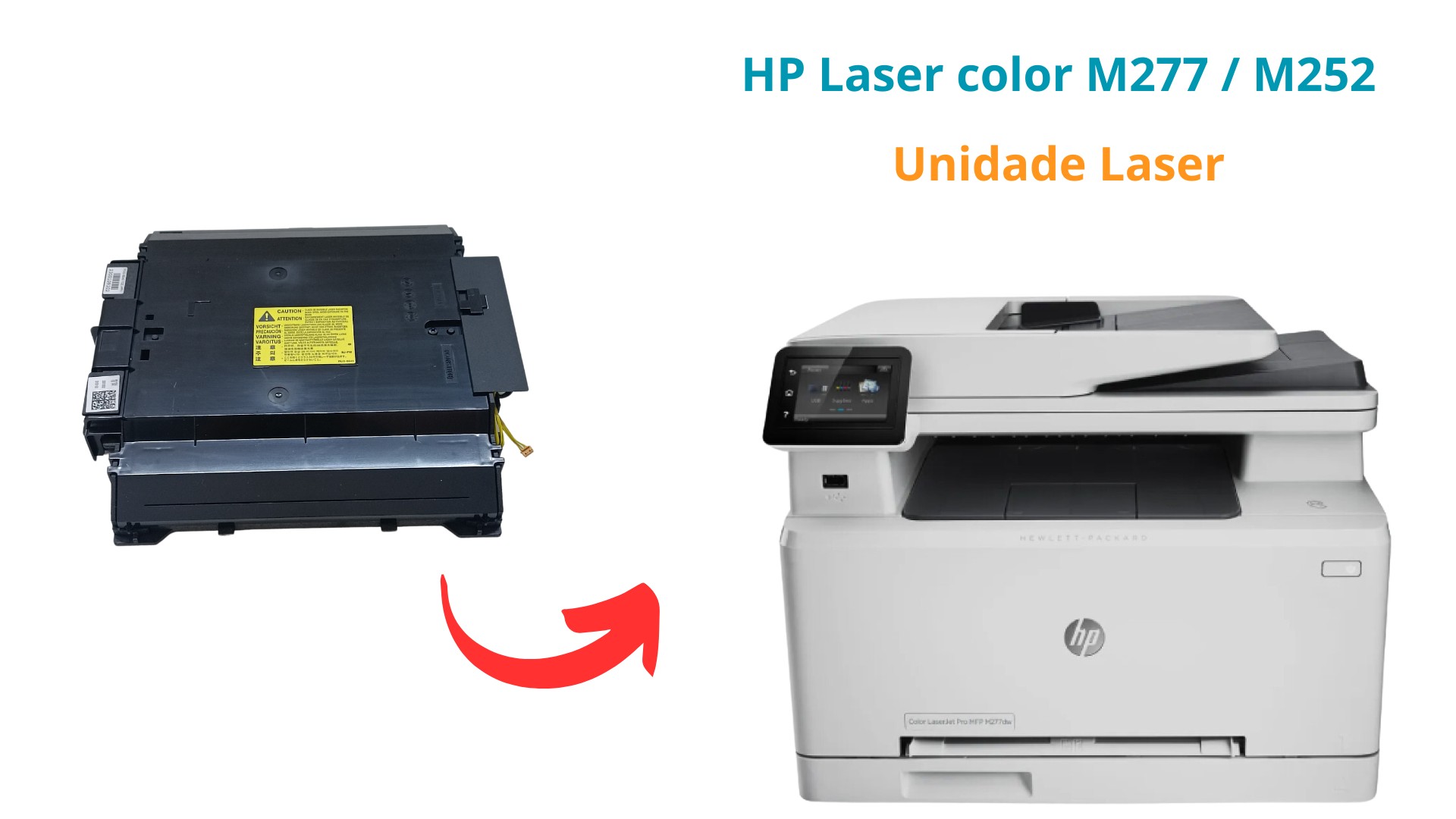 UNIDADE LASER HP LASERJET COLOR M277 M252 M254 - lojaimprexcopy.com.br