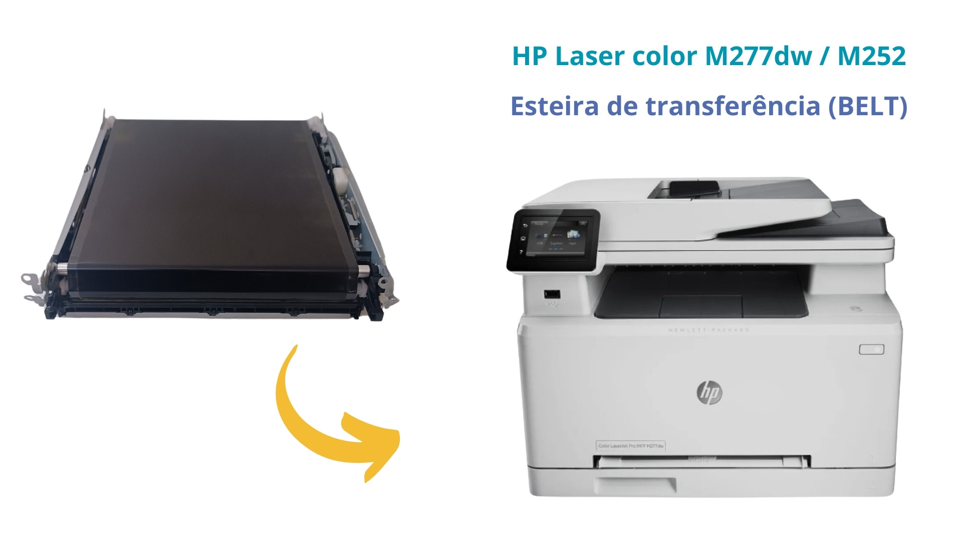 ESTEIRA DE TRANSFERENCIA HP LASERJET M252 M254 M274 M277 M281 - lojaimprexcopy.com.br