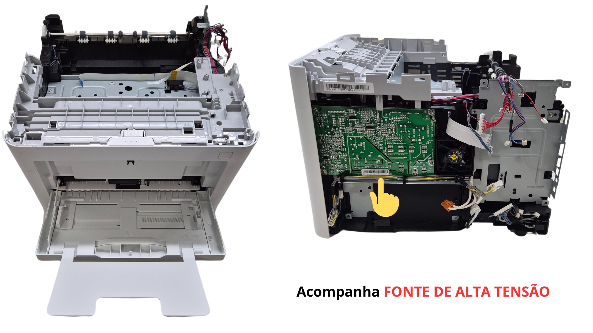 MECANICA INFERIOR HP LASERJET 432FDN - S/ FUSÃO S/ PLACAS C/ TAMPAS ...
