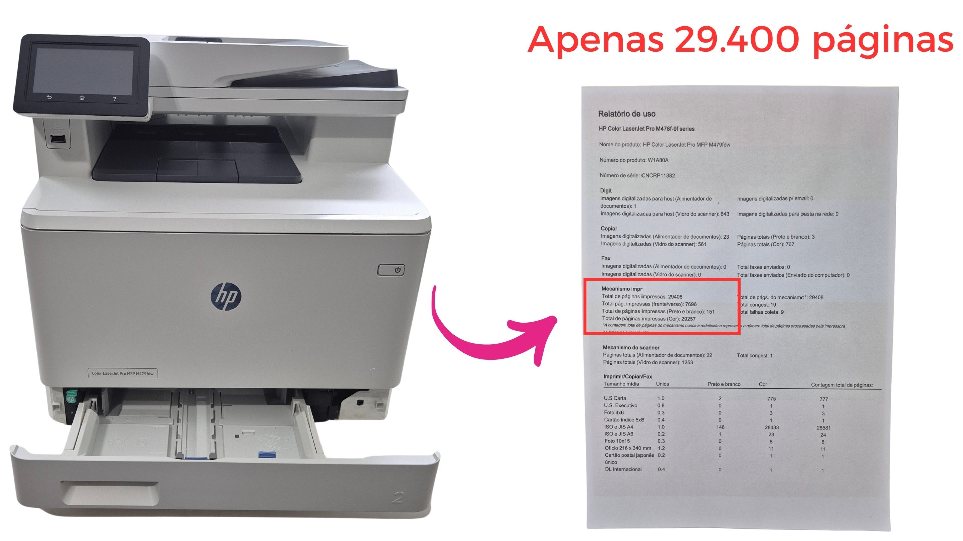 MULTIFUNCIONAL HP LASERJET COLOR M479FDW - lojaimprexcopy.com.br