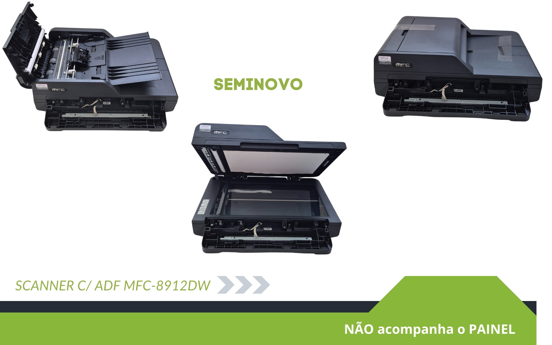 MODULO SCANNER BROTHER MFC 8912DW - COMPLETO - lojaimprexcopy.com.br