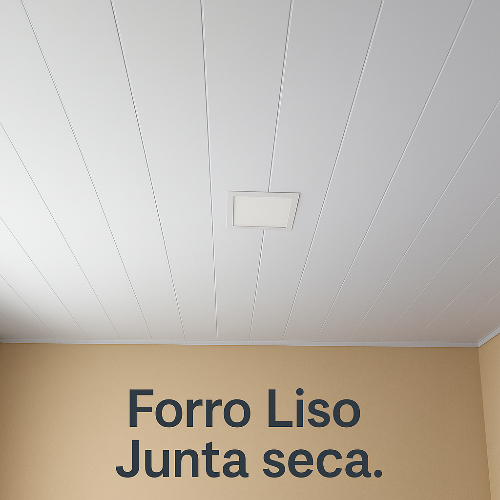 Forro PVC 6x200mm junta seca Branco - Prospery