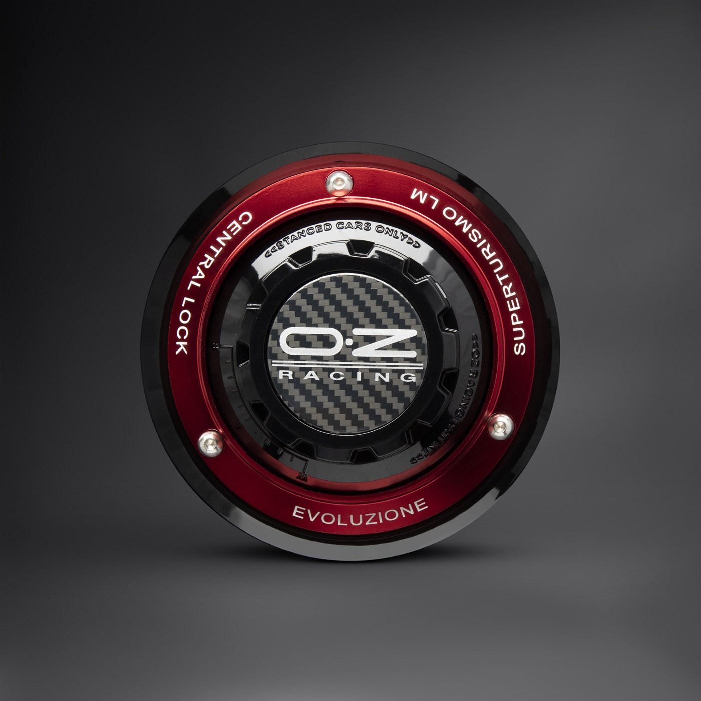 Centercap Centerlock para OZ Superturismo LM - 18x8 Matt Black + Red R ...