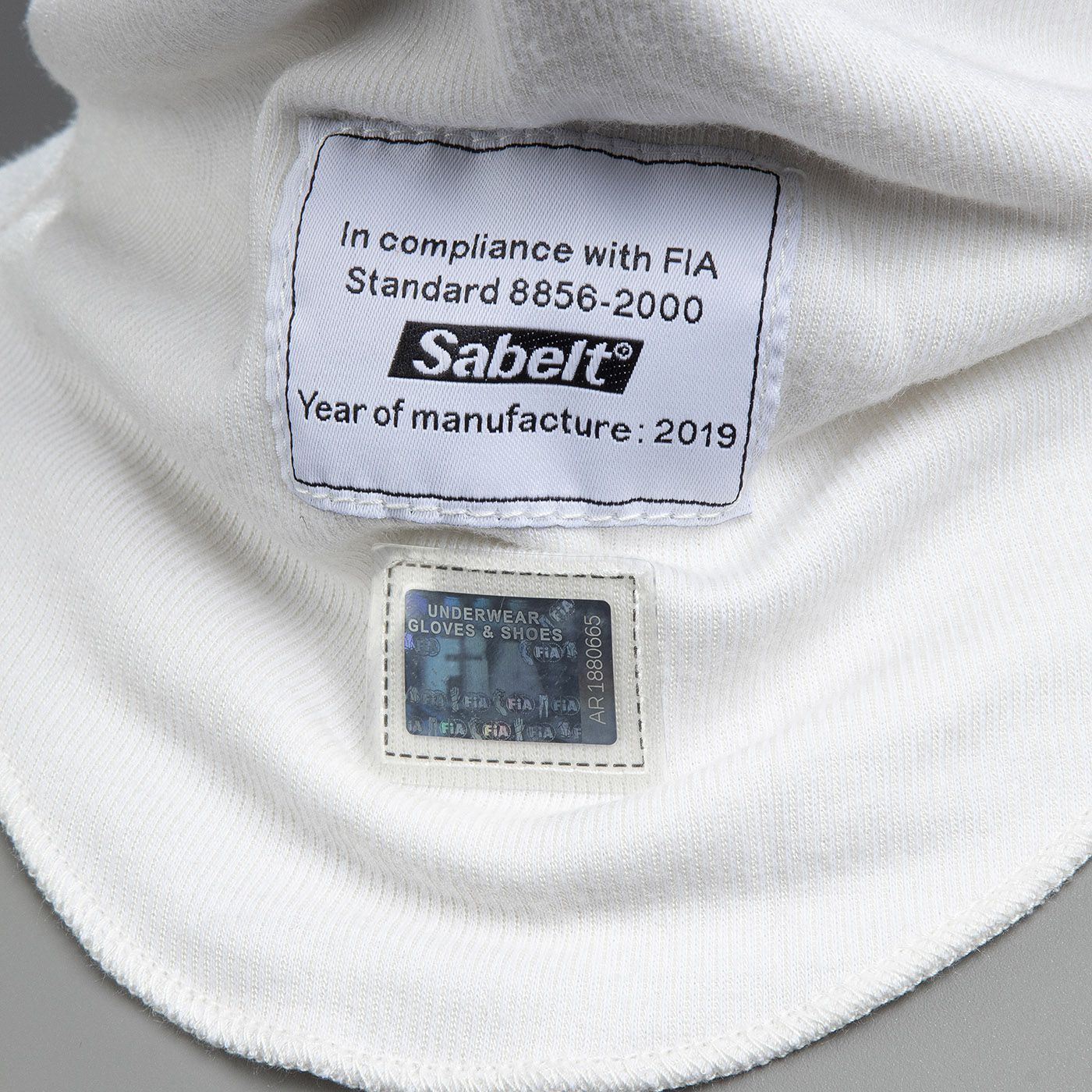 Sabelt - Balaclava Branca UI100 - FIA 8856-2000 - GPParts - Comércio e ...