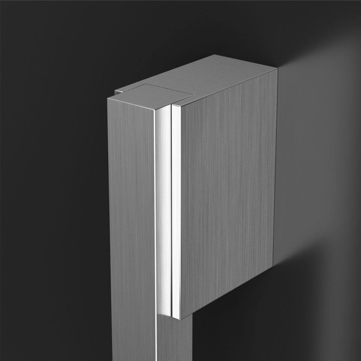 Puxador Duplo Alça Para Porta em Inox Escovado 90cm Modelo Orfeu ...