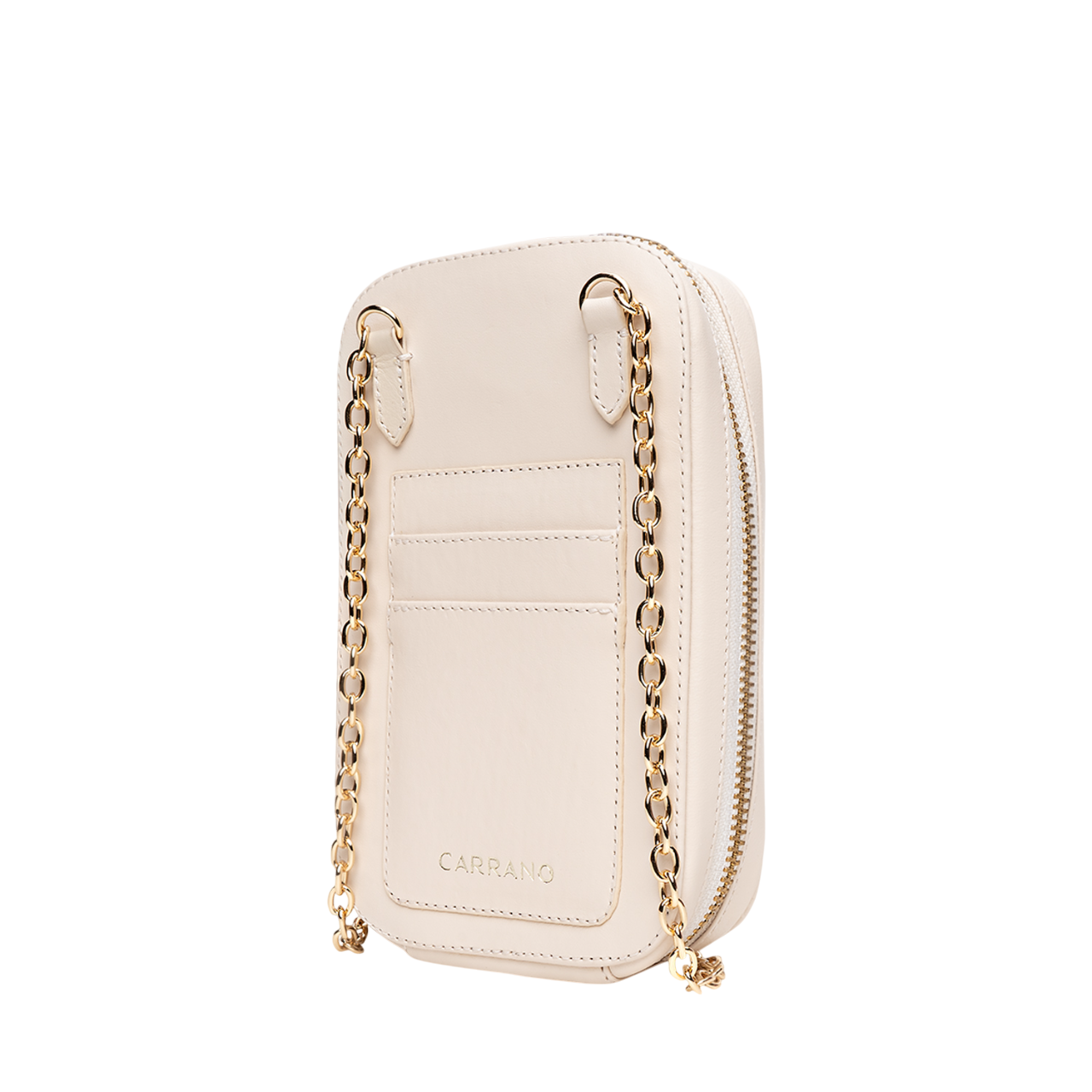 Carrano - Bolsa Porta Celular Liza Couro Lait - Seu Sapato