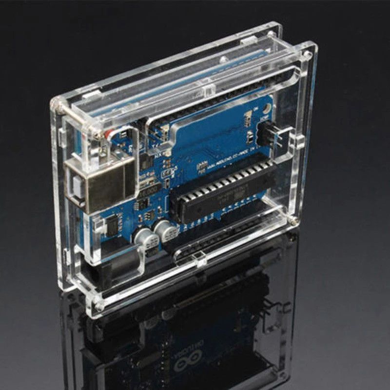 ARDUINO UNO R3 MAIS CASE EM ACRÍLICO - ARDUCORE - Robótica Educacional arduino