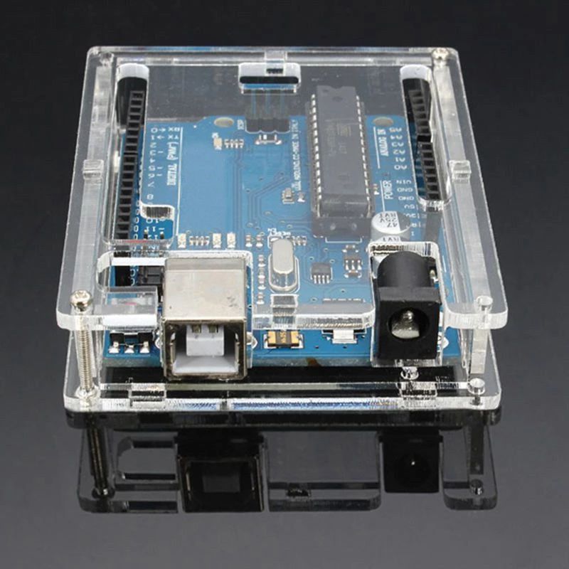 ARDUINO UNO R3 MAIS CASE EM ACRÍLICO - ARDUCORE - Robótica Educacional arduino