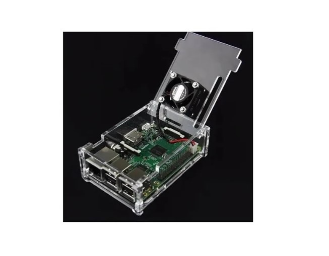 CASE DE ACRÍLICO INCOLOR Para Raspberry PI 3 E DISPLAY 3.5" - ARDUCORE ...