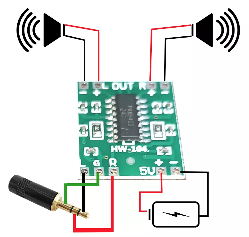 PAM8403 - ARDUCORE - Robótica Educacional arduino