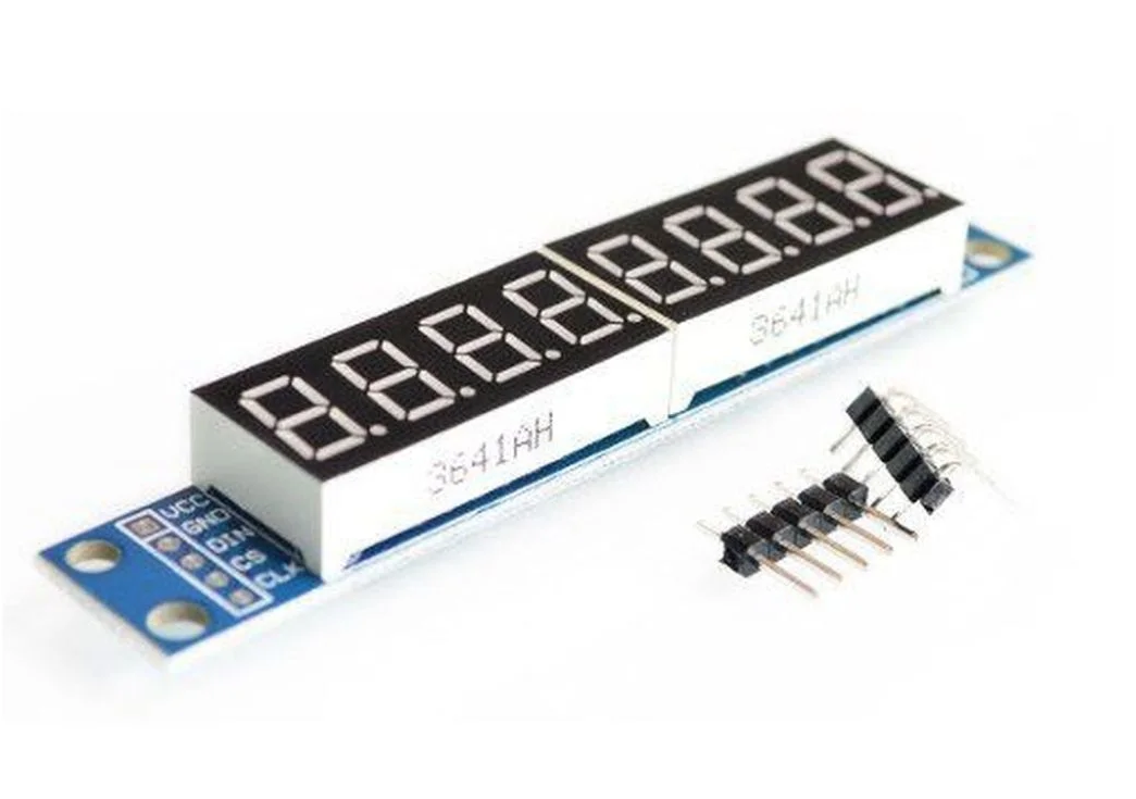 MÓDULO DISPLAY 8 DIGITOS DE 7 SEGMENTOS MAX7219 - ARDUCORE - Robótica Educacional arduino