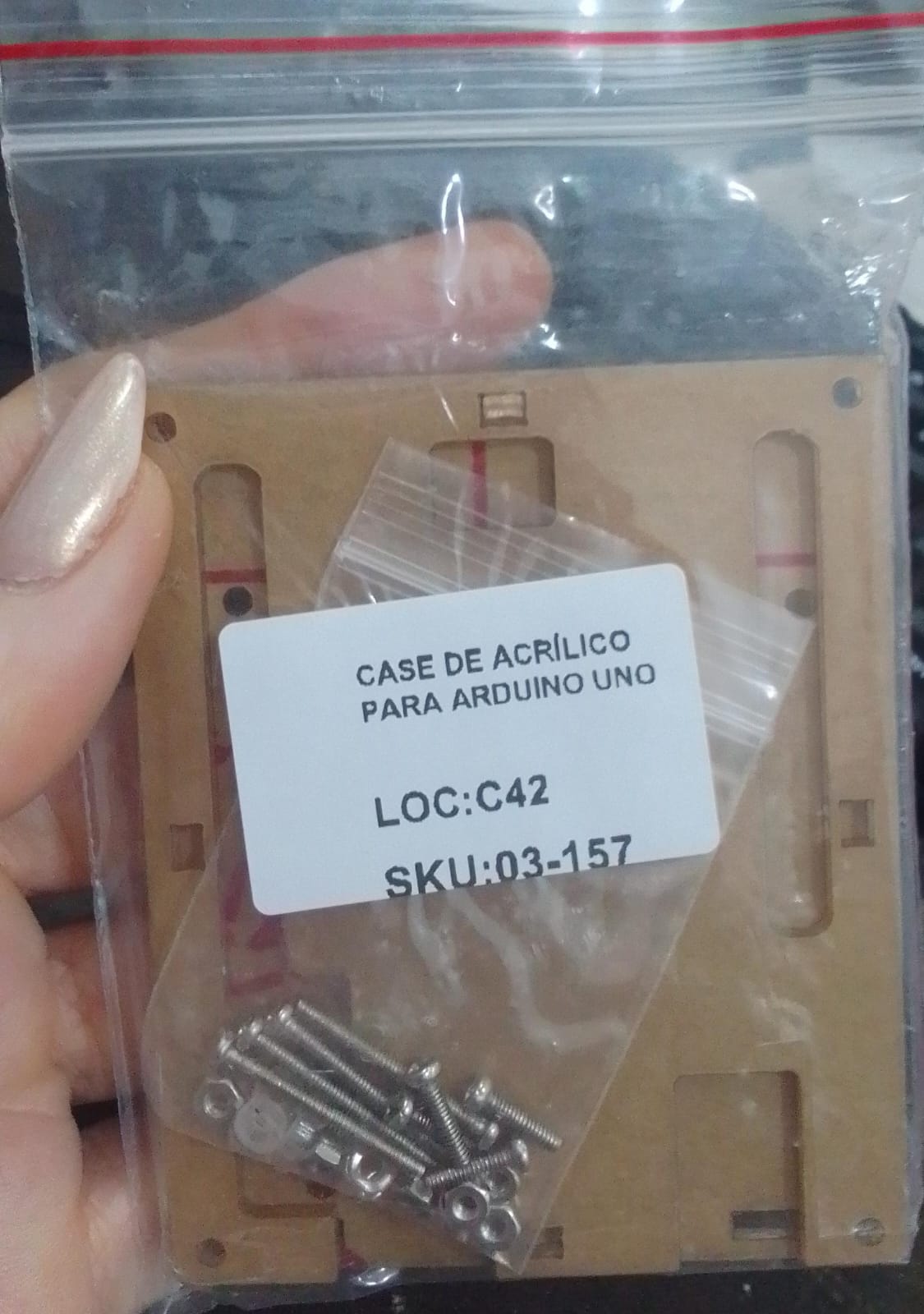 Case para Arduino UNO em Acrílico Transparente - ARDUCORE - Robótica Educacional arduino