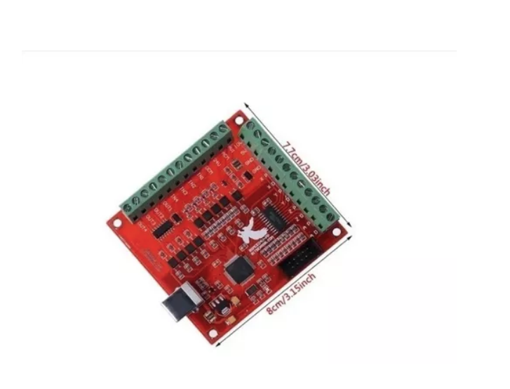 Interface Controladora 4 Eixos Usb Para Mach3 Cnc Plasma Arducore Robótica Educacional Arduino
