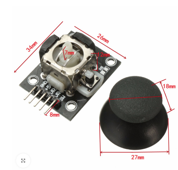 Joystick Arduino 3 Eixos - ARDUCORE - Robótica Educacional arduino